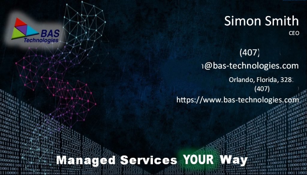 Business Cards - BAS Technologies